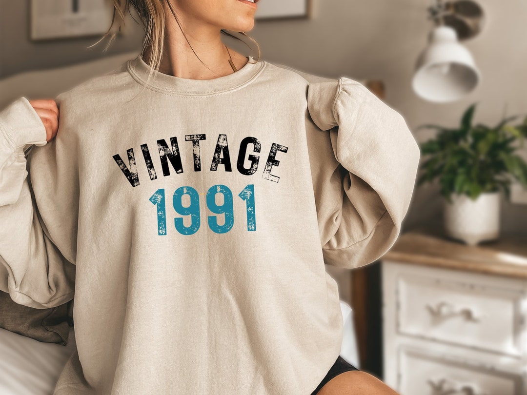 Vintage 1991 Shirt, Birthday Shirt, 1991 Retro Shirt, Custom Year ...