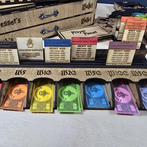 Wizardopoly DELUXE Game With Turntable, Bank and Money Organisers - Etsy