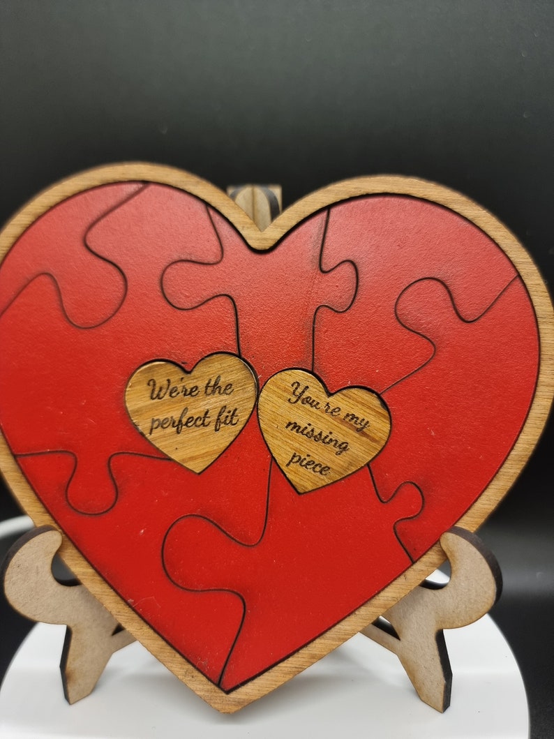 Heart Shaped Jigsaw Puzzle can Be Personalised - Etsy Heart Shaped Jigsaw Puzzle can Be Personalised - Etsy