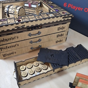 Wizardopoly DELUXE Game With Turntable, Bank and Money Organisers - Etsy