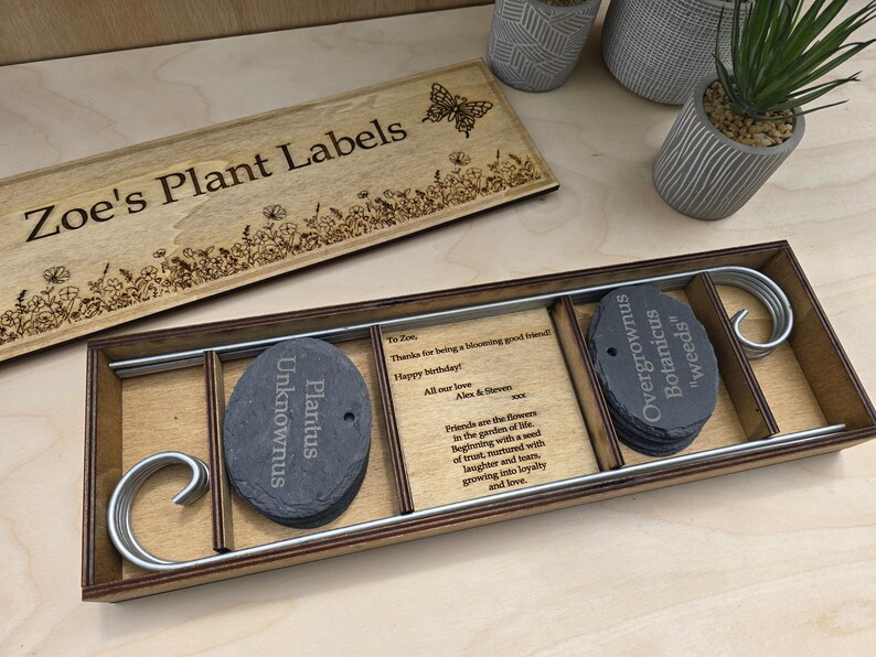 Personalised Garden Plant Labels Signs - Etsy