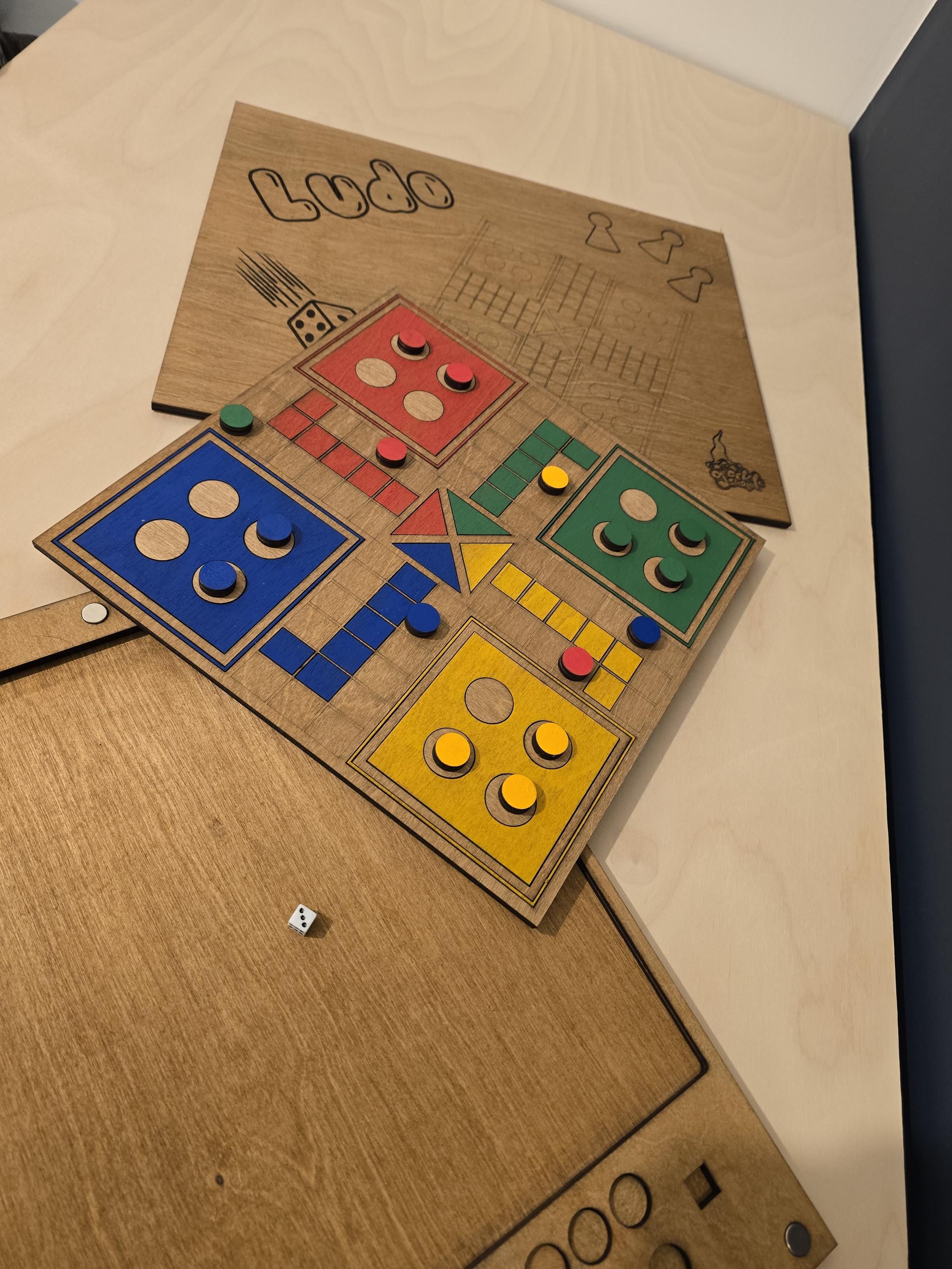 Wooden Ludo Game - Etsy