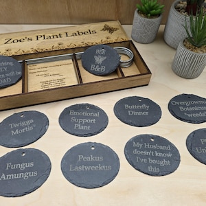 Personalised Garden Plant Labels Signs - Etsy