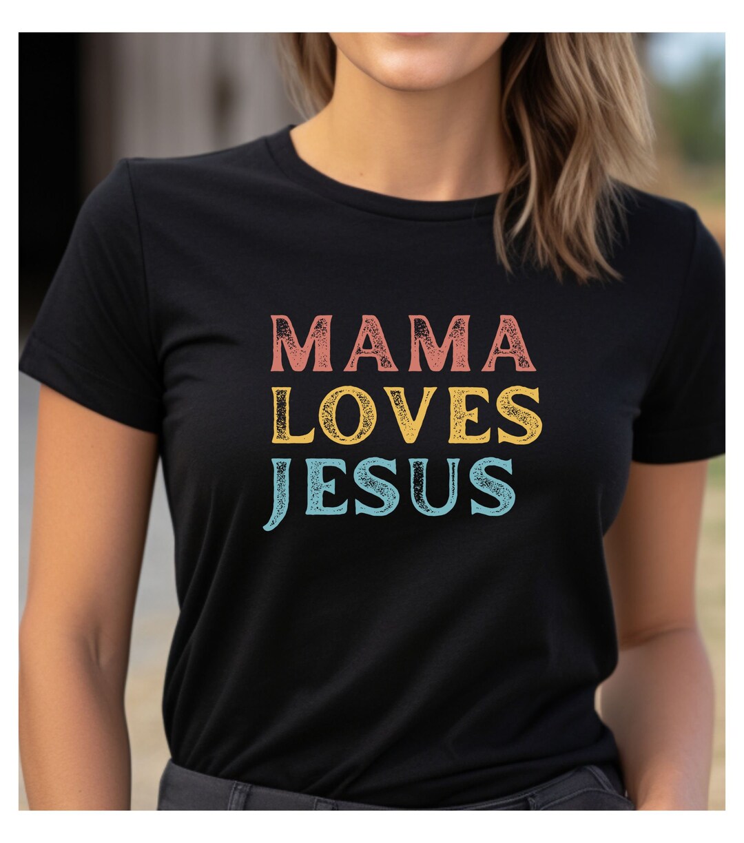 Mama Jesus Shirt, Devout Mother Shirt, Christian Mom Shirt, Mother's ...