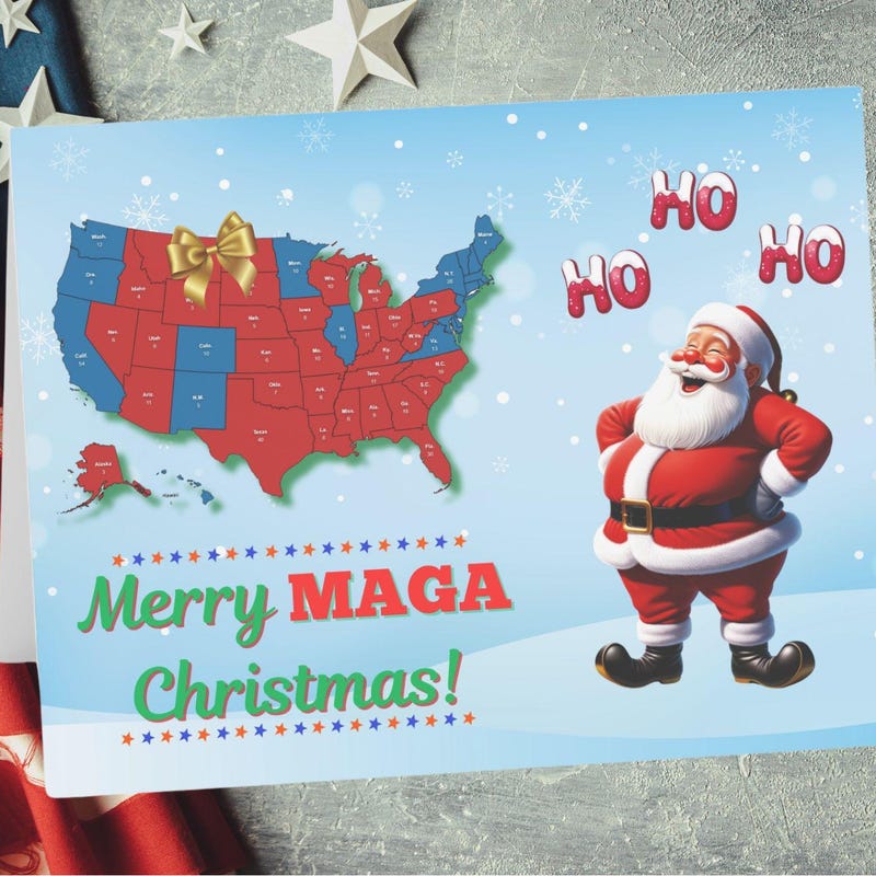 Trump Christmas Card - Etsy
