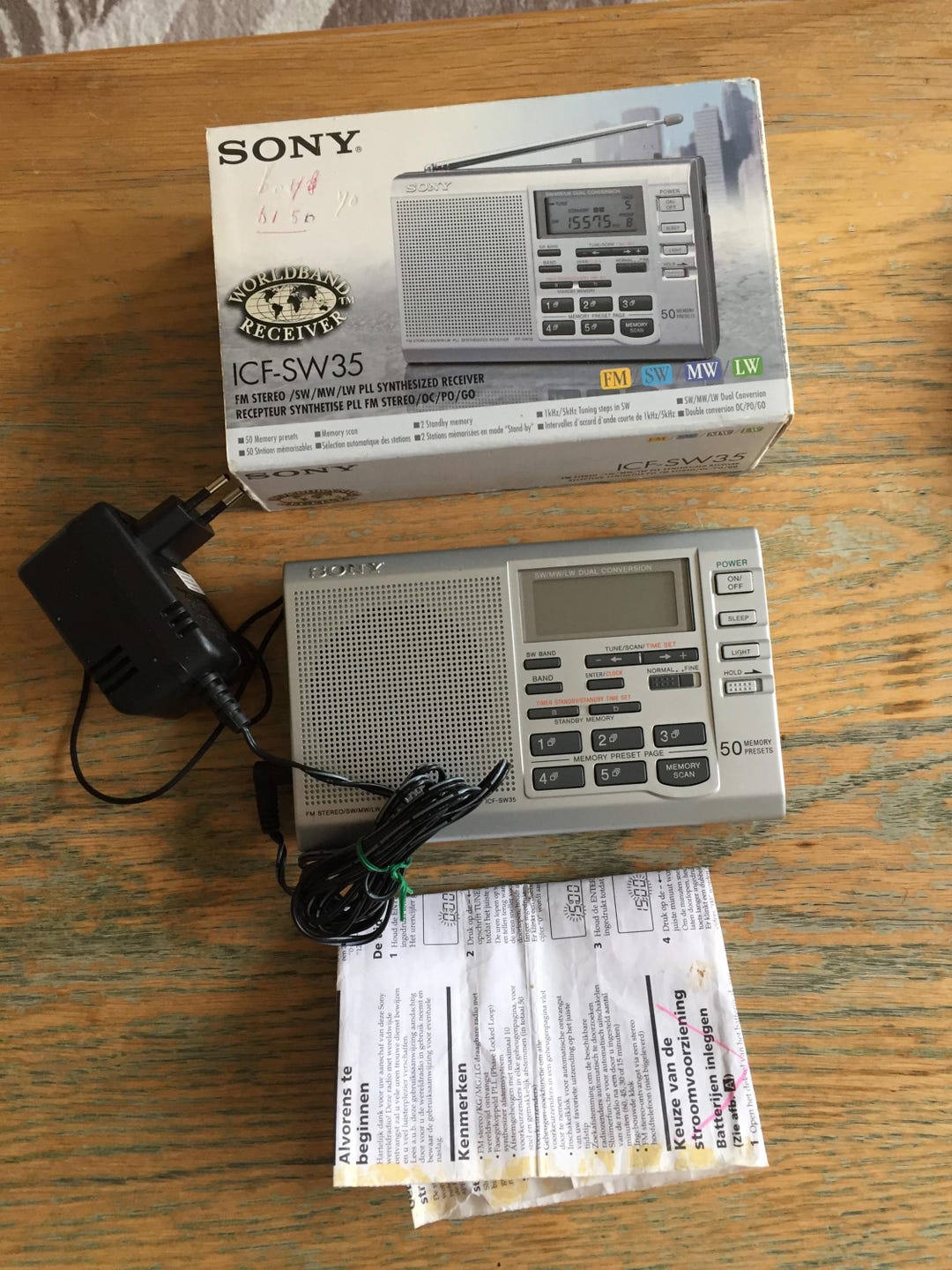 The Sony ICF-SW35 World Receiver - Etsy
