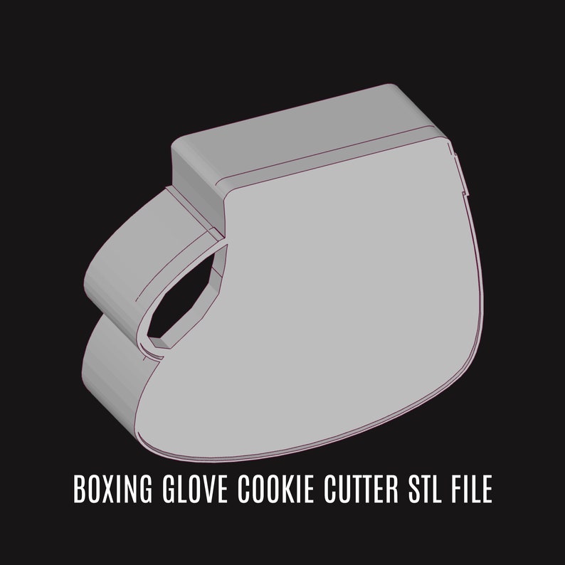 Boxing Glove Cookie Cutter STL File for 3D Print - Digital Download for ...