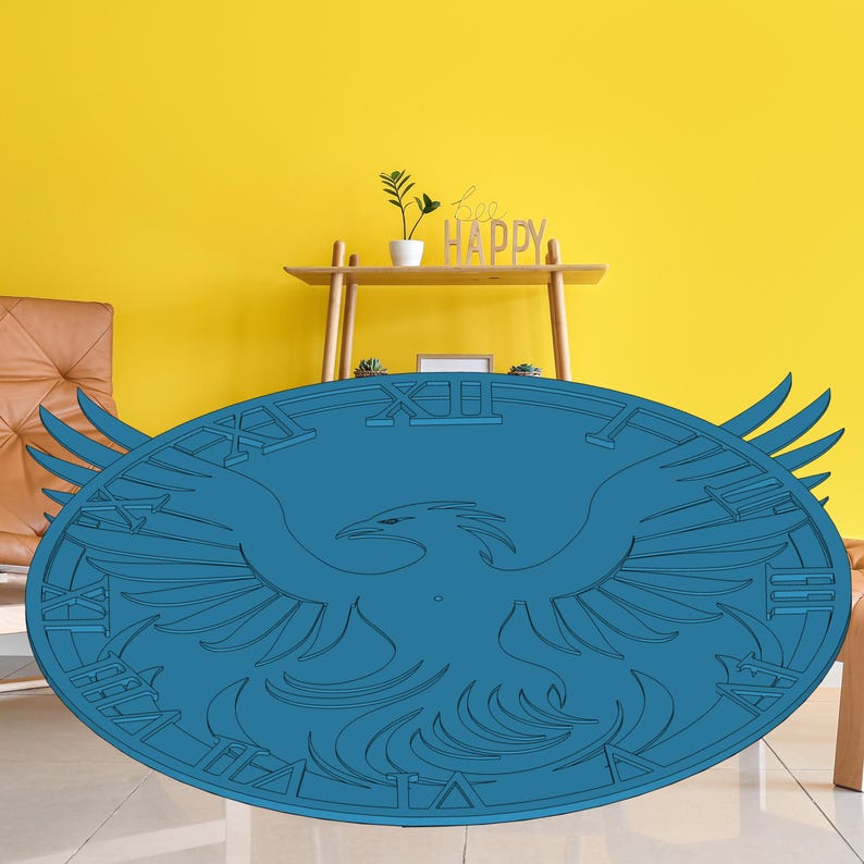 Phoenix Wall Clock STL File: 3D Printable Mythology Decor - Etsy