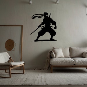 Ninja Warrior Silhouette DIY Wall Art for 3D Prints - Stl, DXF, SVG ...