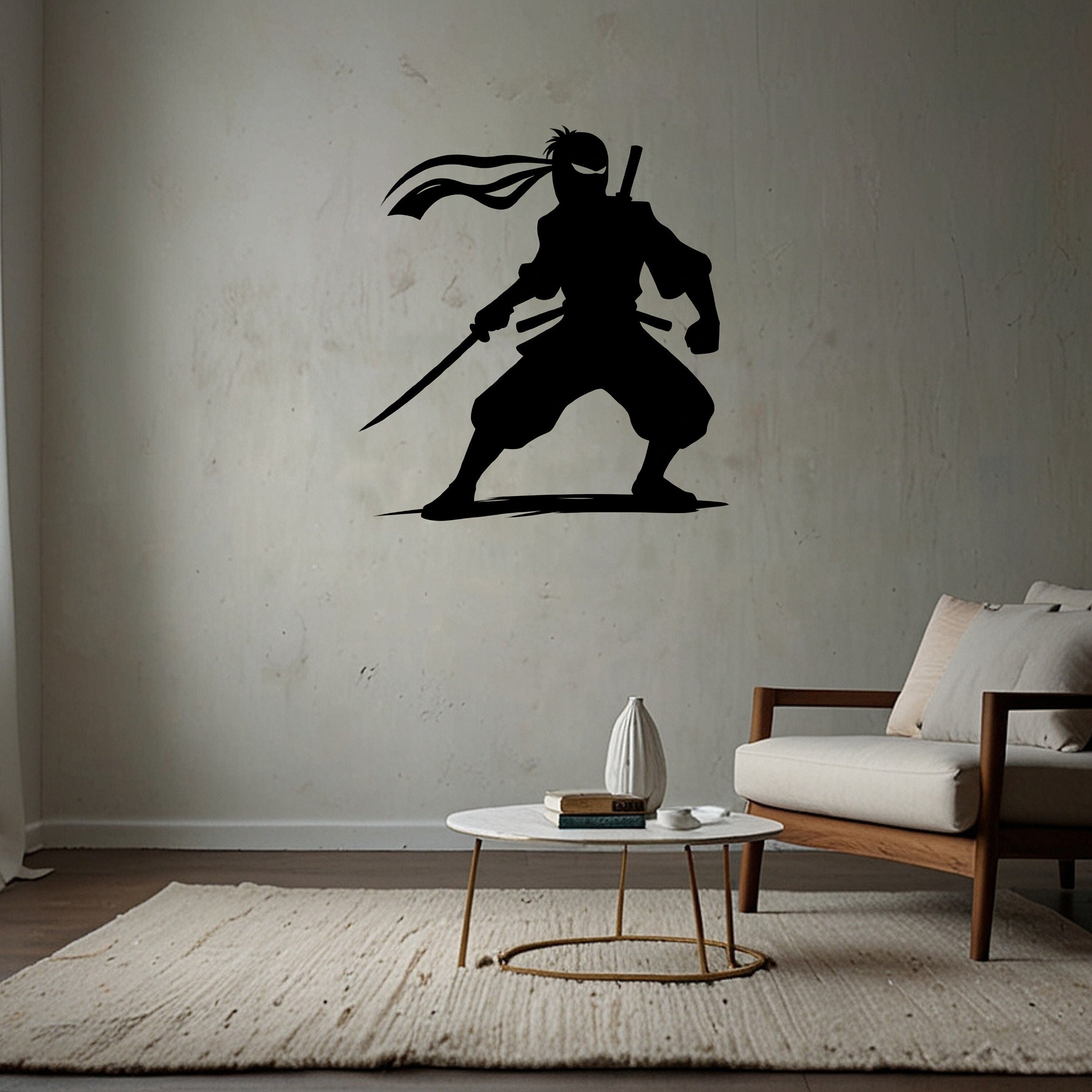 Ninja Warrior Silhouette DIY Wall Art for 3D Prints - Stl, DXF, SVG ...