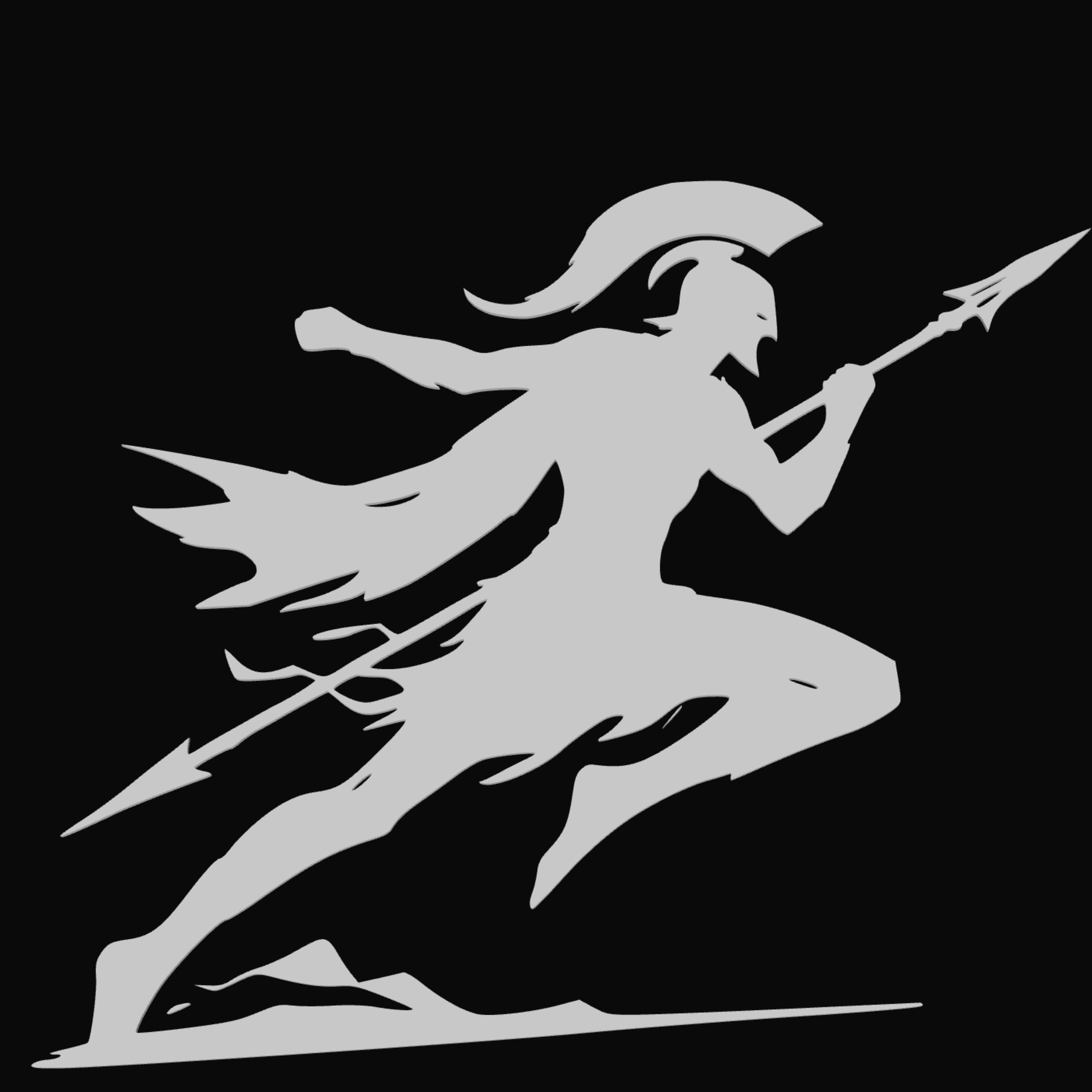 Spartan Warrior DIY Home Decor 3D Printable - Silhouette Art for 3D ...