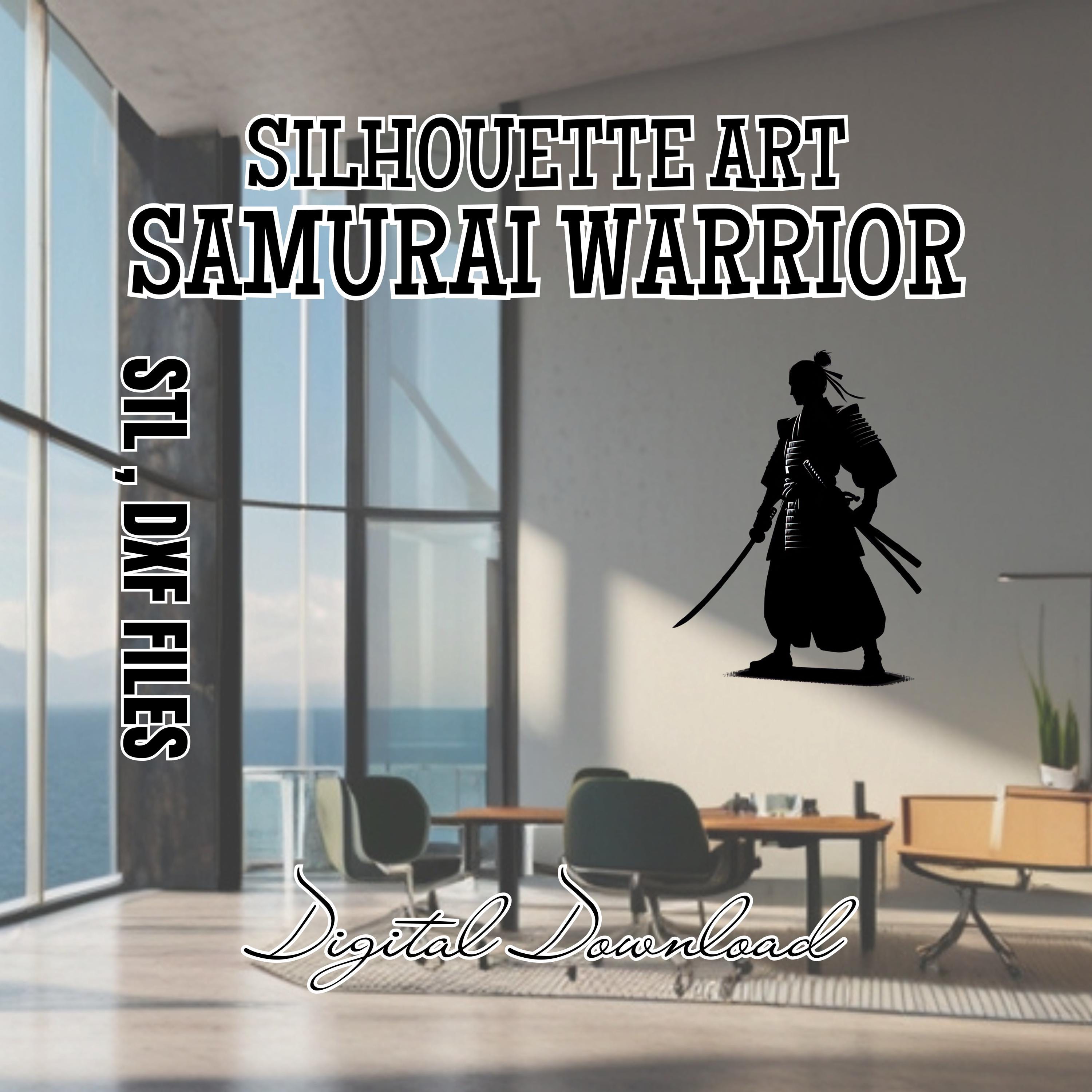 Samurai Warrior DIY Wall Art for 3D Prints - 3D Printing Samurai Figure ...