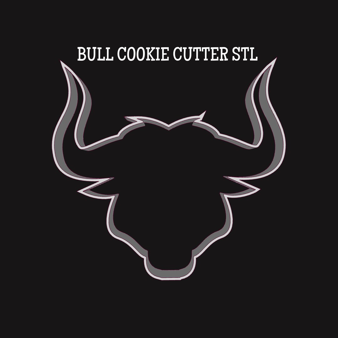 Bull Cookie Cutter STL File 3D Printable Digital Download for Unique ...