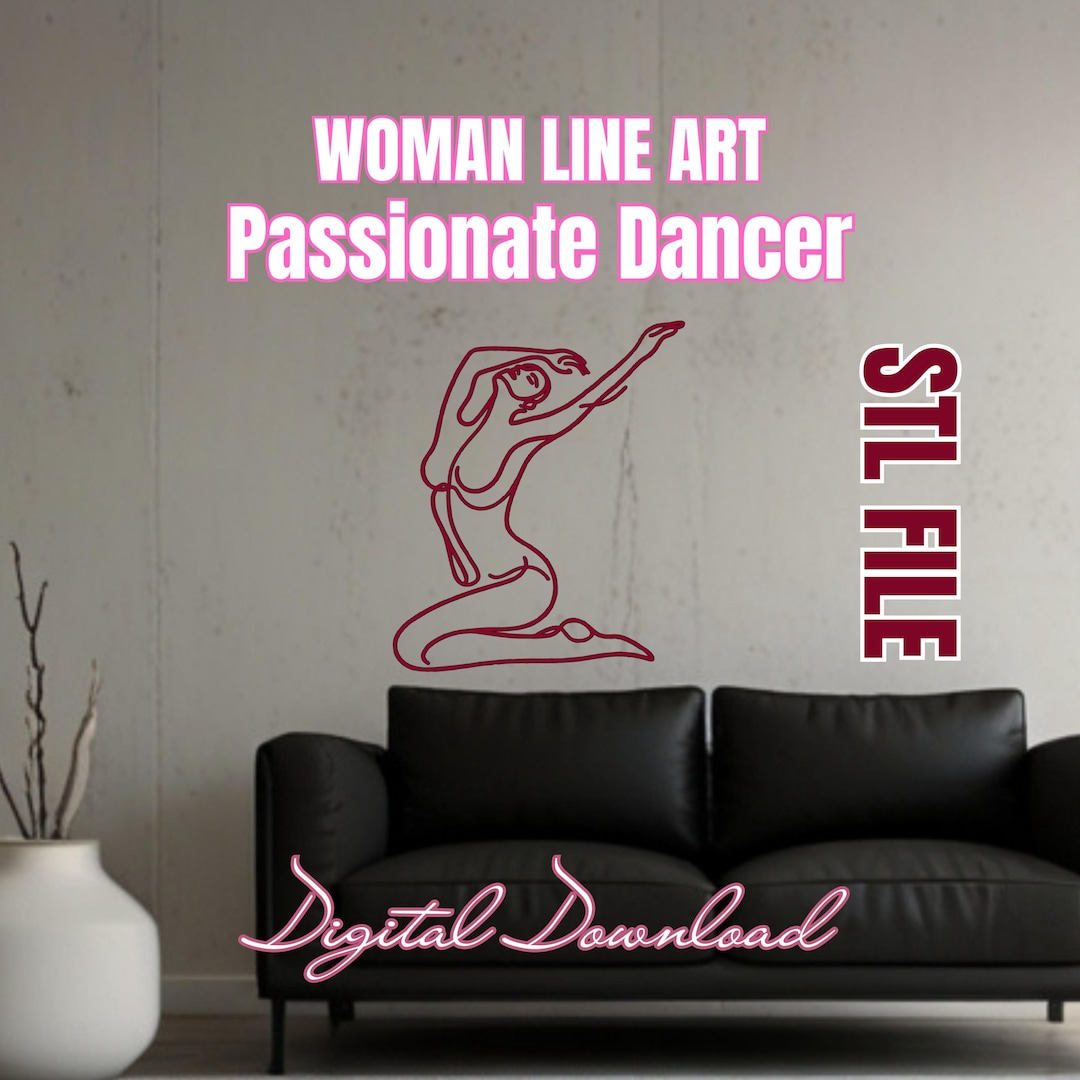 Elegant Printable Dance Art - STL, DXF, SVG for 3D Printer, Cnc & Laser ...