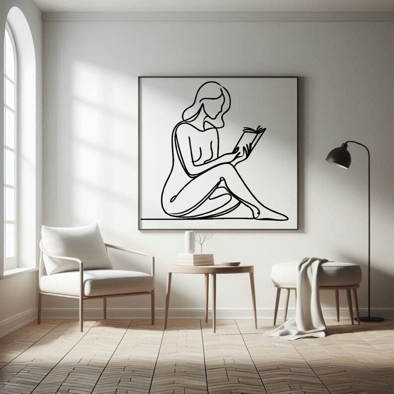 Girl Reading Book Dxf, STL, SVG File for 3D Print 3D Printer Art Piece ...