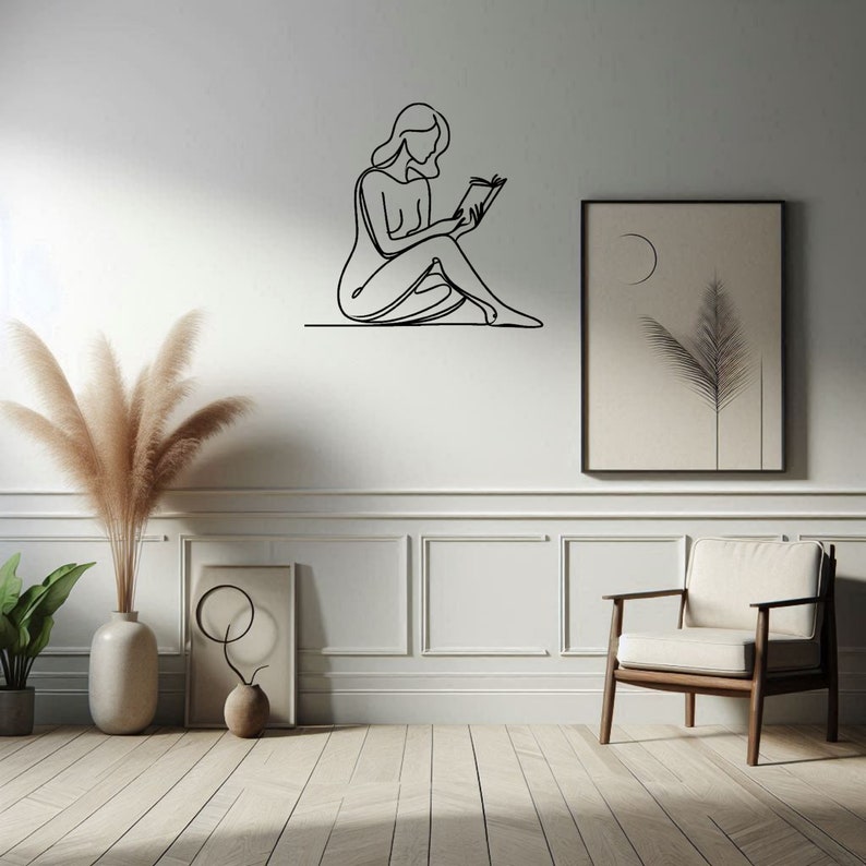 Girl Reading Book Dxf, STL, SVG File for 3D Print 3D Printer Art Piece ...