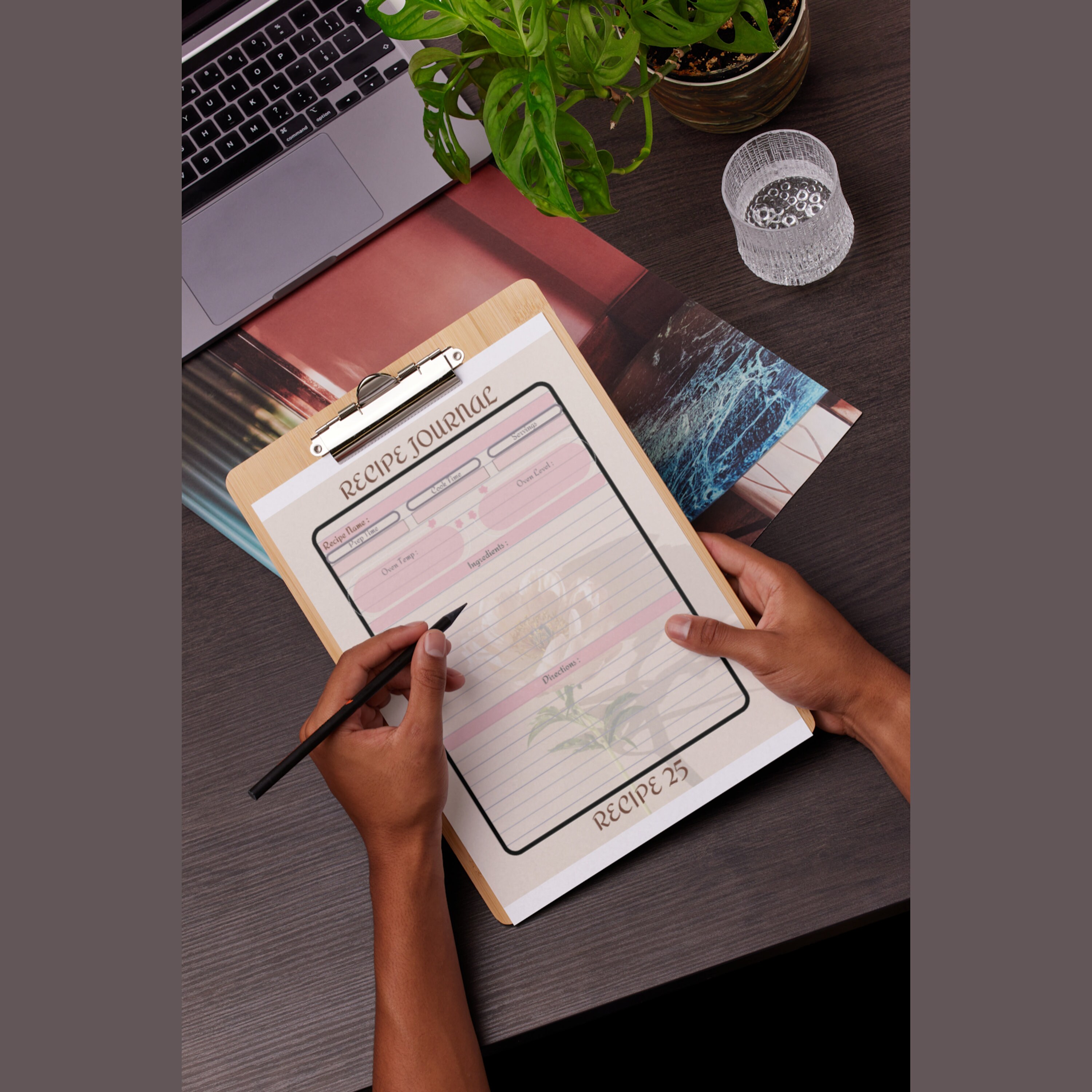 Digital Recipe Book Printable Pdf-recipe Journal Print-recipes Custom ...