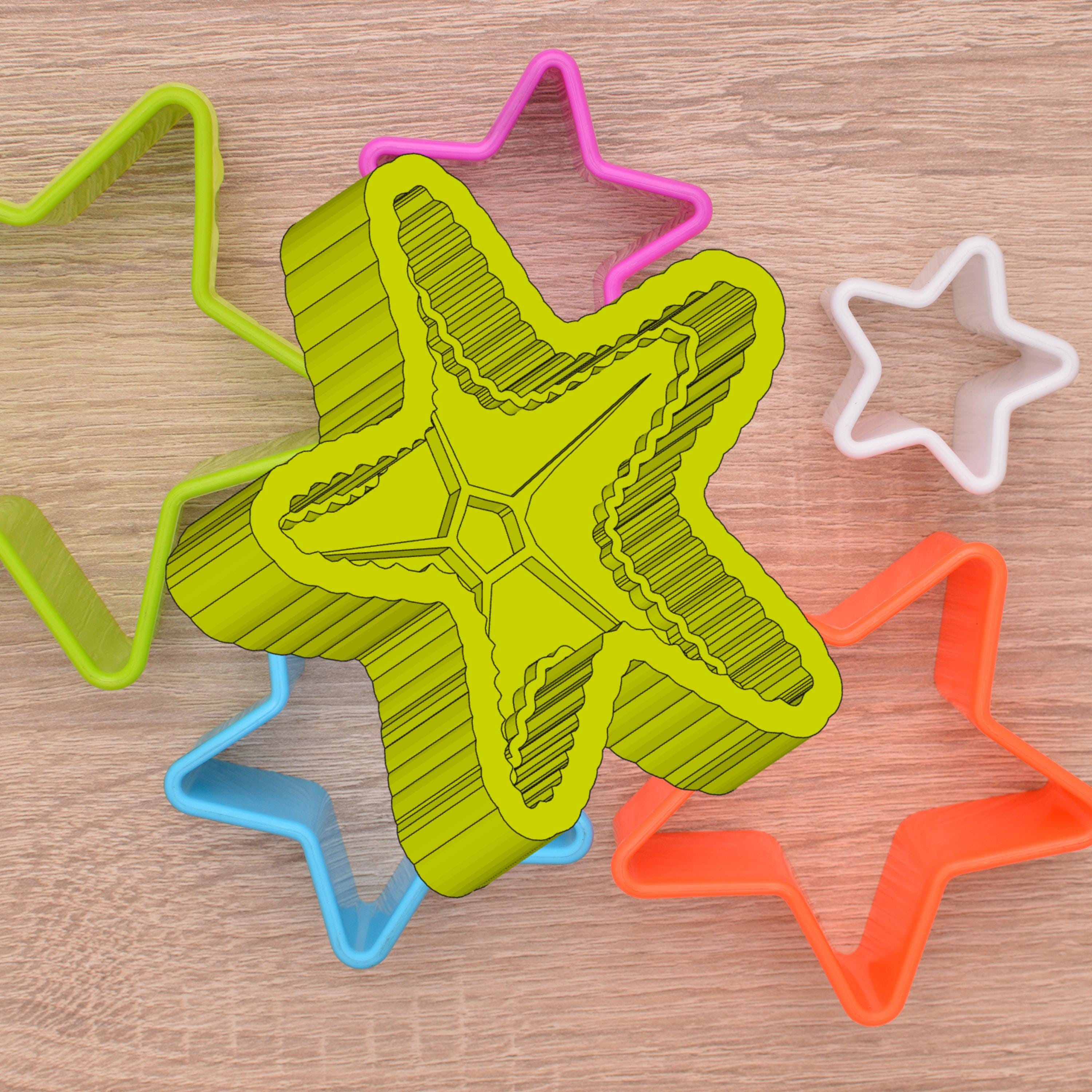Shell Fish Sea Star Cutter 3D Print STL File - for Freshies and Aroma ...