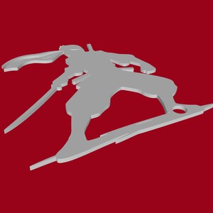 Ninja Warrior Silhouette DIY Wall Art for 3D Prints Stl, DXF, SVG Files ...