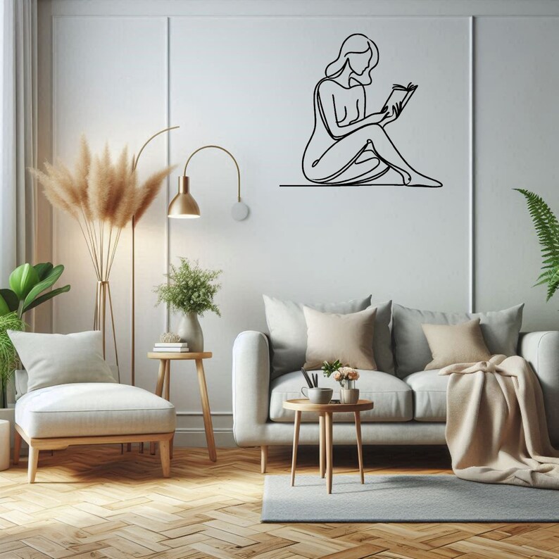 Girl Reading Book Dxf, STL, SVG File for 3D Print 3D Printer Art Piece ...