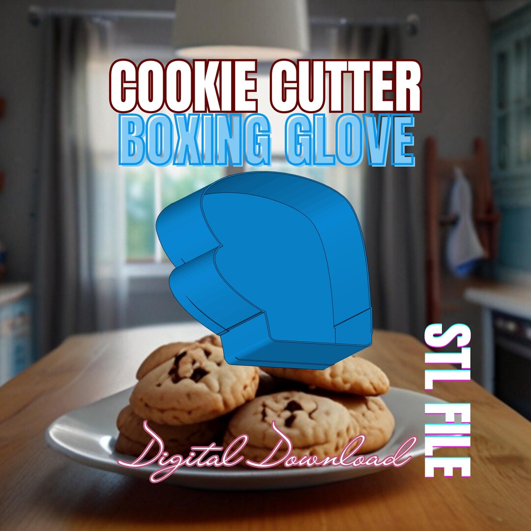Boxing Glove Cookie Cutter STL File for 3D Print Digital Download for ...
