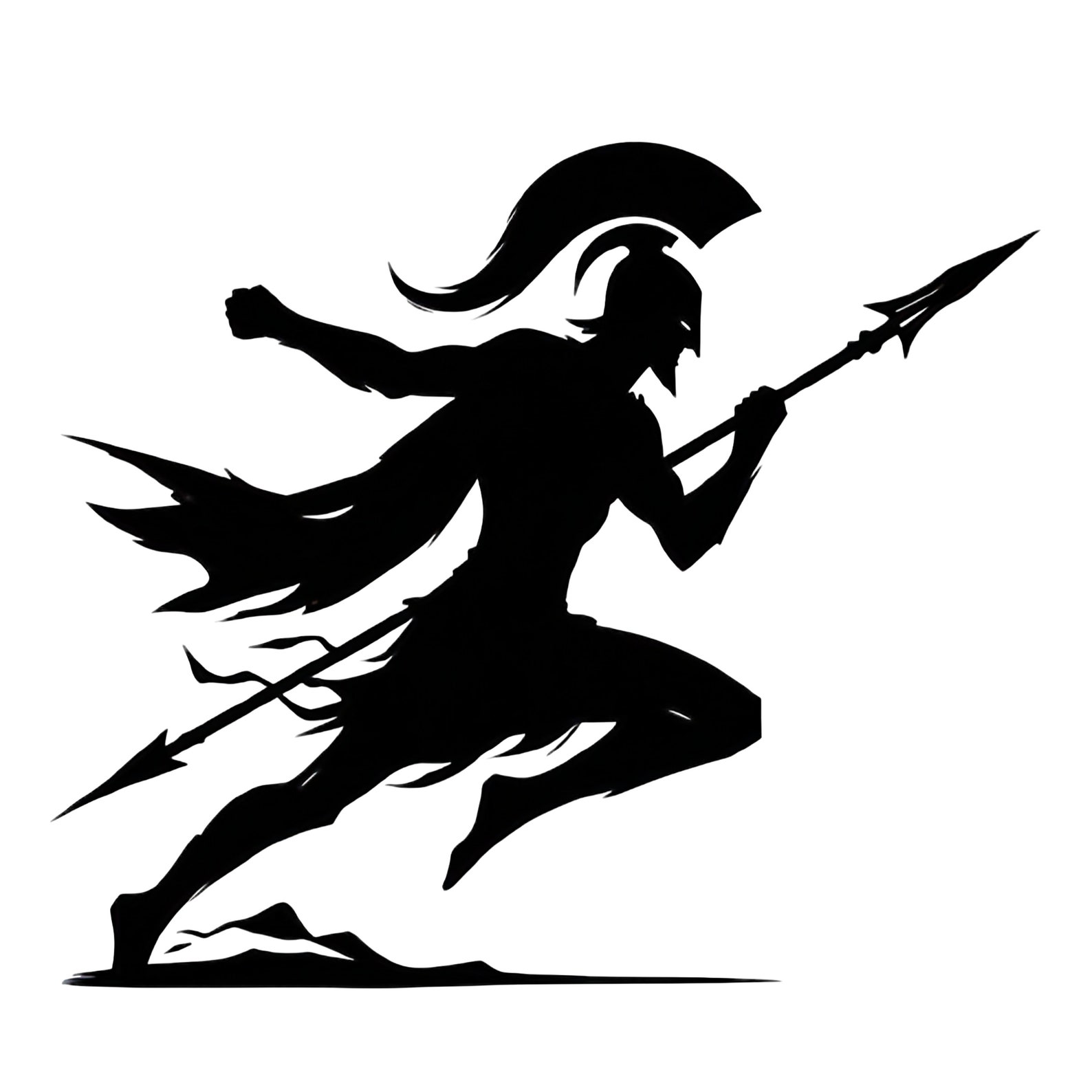 Spartan Warrior DIY Home Decor 3D Printable - Silhouette Art for 3D ...