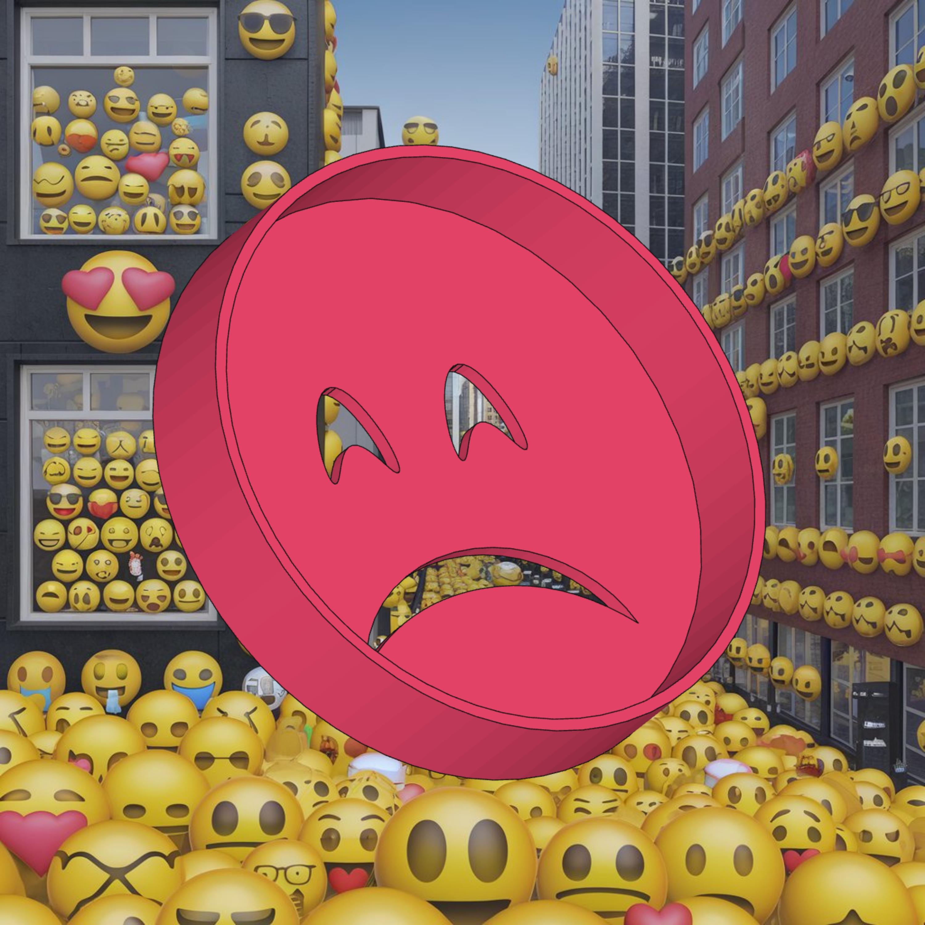 Sad Emoji Cookie Cutter STL File - 3D Printable Cookie Mold Pastry ...