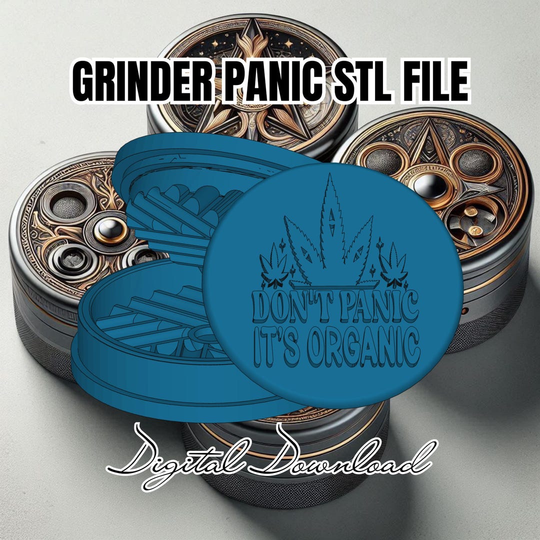 Grinder Panic STL File for 3D Printis - 3D Printable Tea Leaf Grinder ...