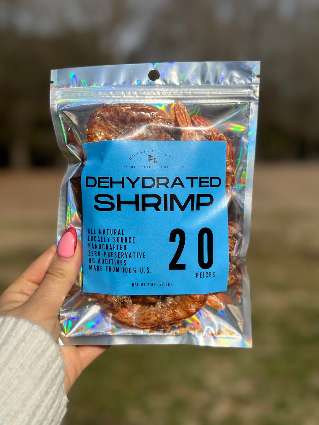 20 Dehydrated Shrimp for Dogs, Shrimp Dog Treats, Organic Dog Treats ...