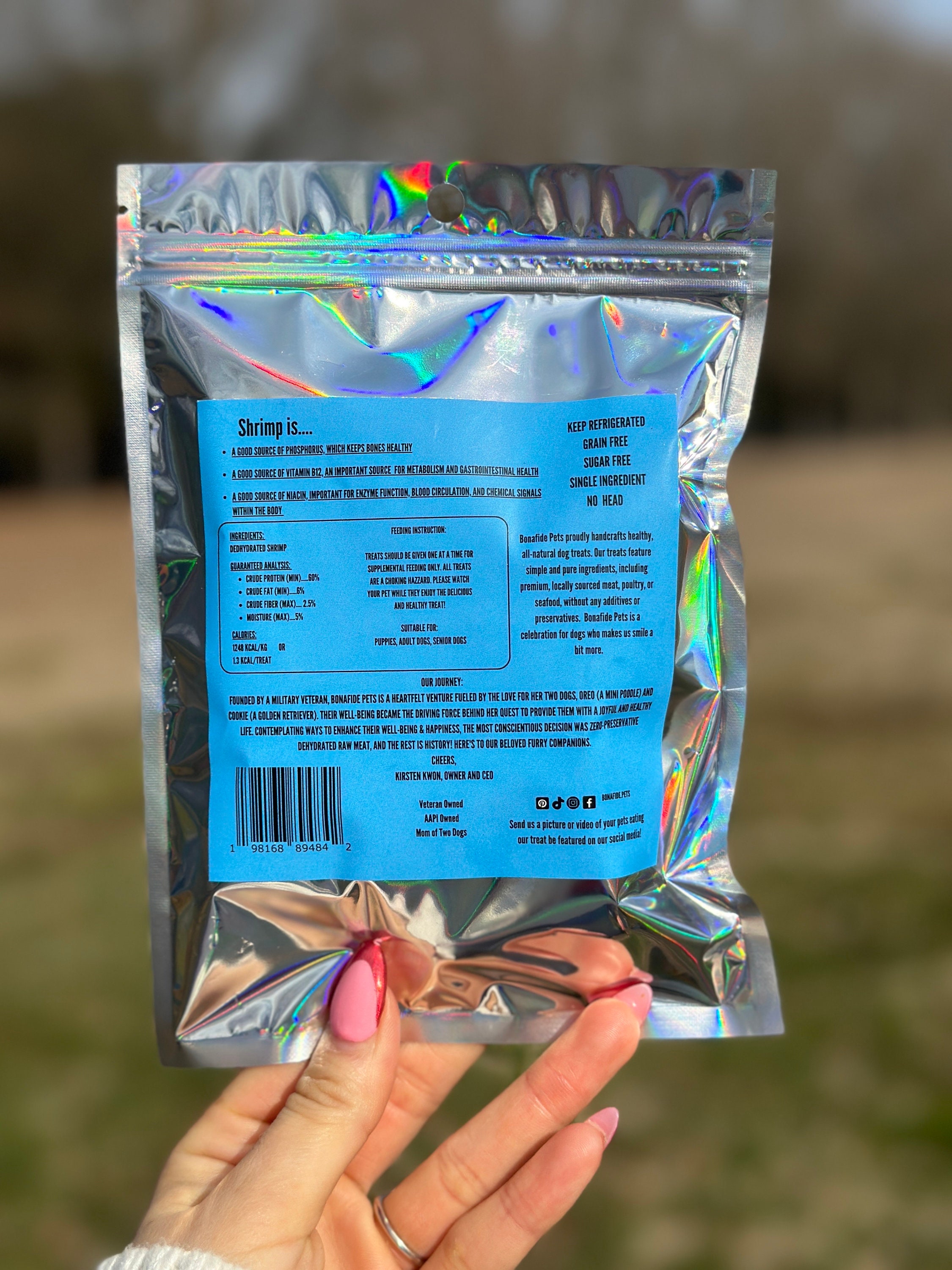20 Dehydrated Shrimp for Dogs, Shrimp Dog Treats, Organic Dog Treats ...