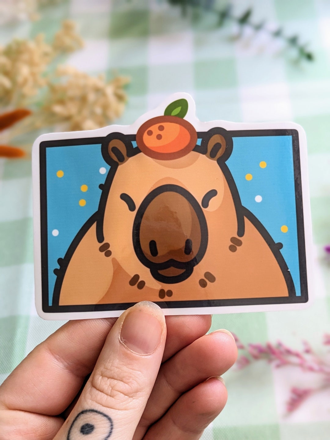 Capybara Boxy Sticker - Etsy