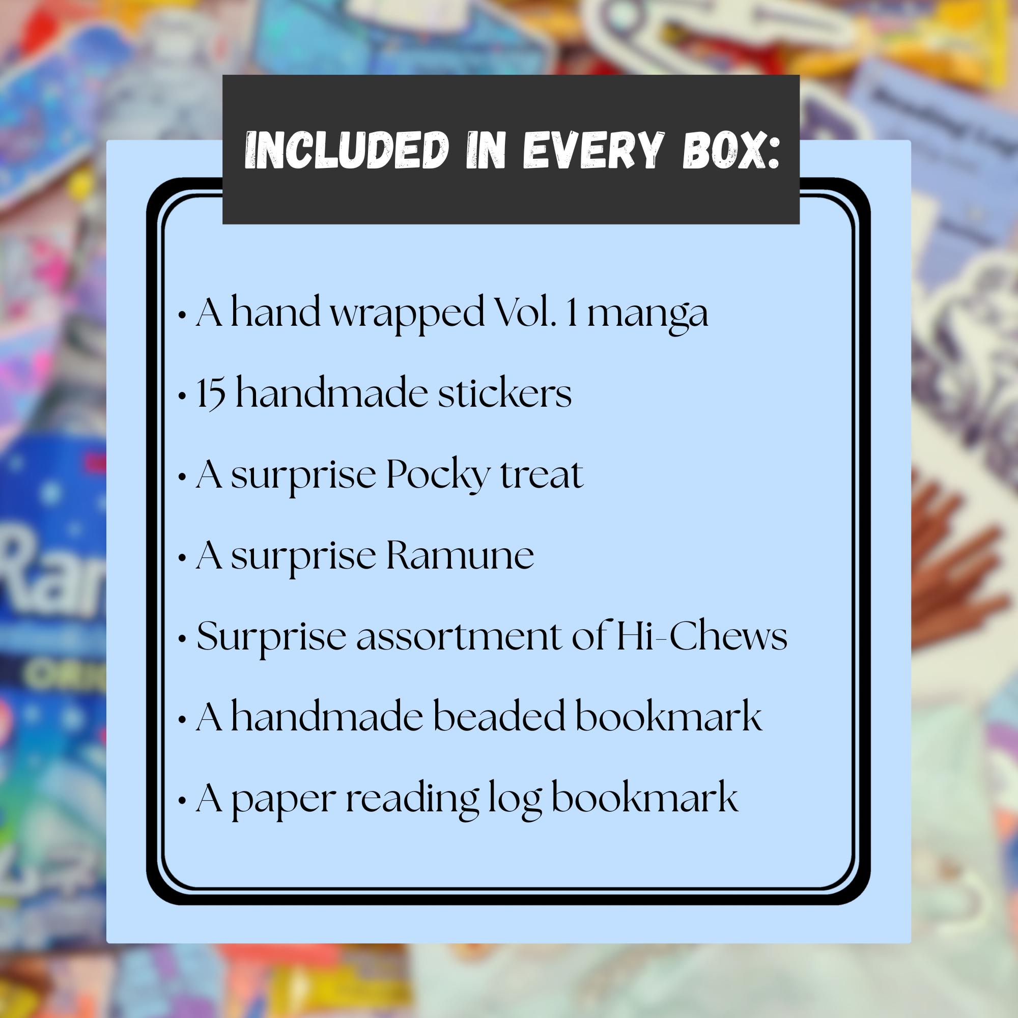 Mystery Manga Gift Box, Wrapped Book Surprise Volume 1, Japanese Snacks ...
