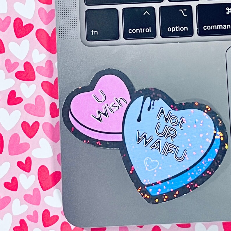 Handmade Pastel Kawaii Cute & Sassy Anime Conversation Candy Heart ...