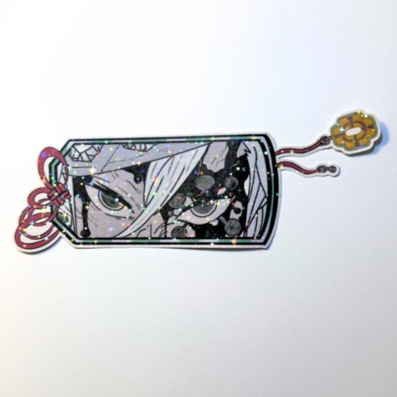 Omamori Inspired Anime Sticker | Holographic Manga Decal, Handmade ...