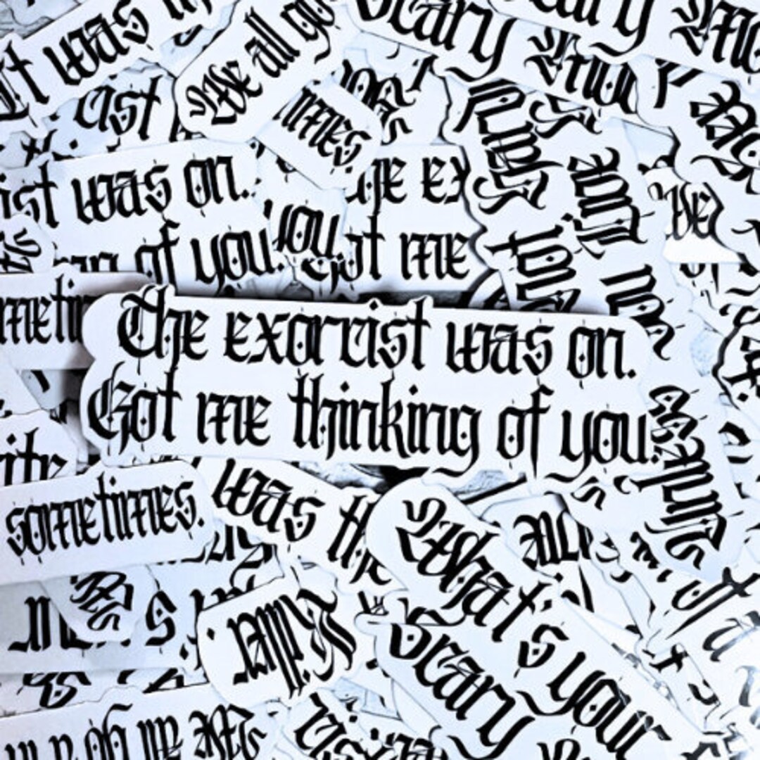 90s Horror Movie Quote Sticker, Slasher Film Humor, Retro Horror Fan ...