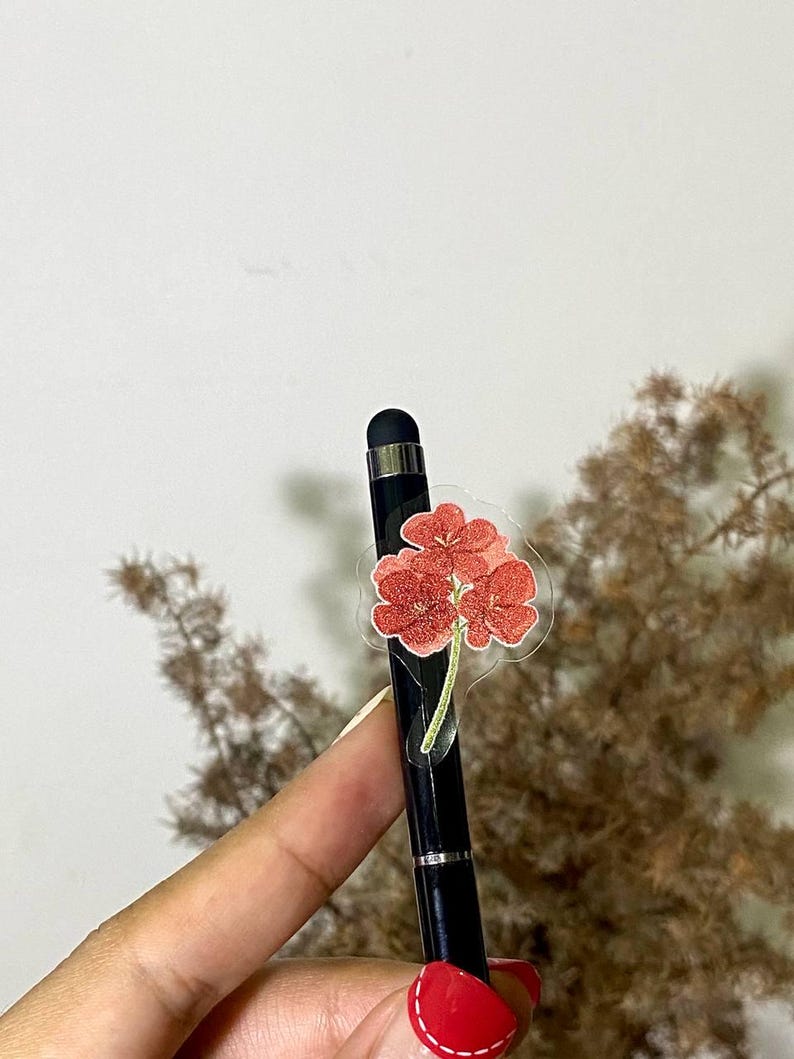 FLOWER Sticker | Decorative Transparent Sticker Sheet, Aesthetic ...