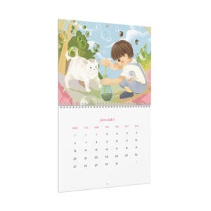 Whimsical Wall Calendar Illustrated Calendar 2025, Cute New Year Gifts ...