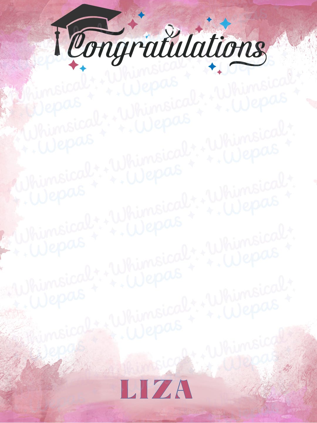 Graduation Photo Overlay Template – Editable Frame for Photo Booth or ...