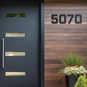 Metal Modern House Numbers Modern Individual Numbers Industrial Home ...