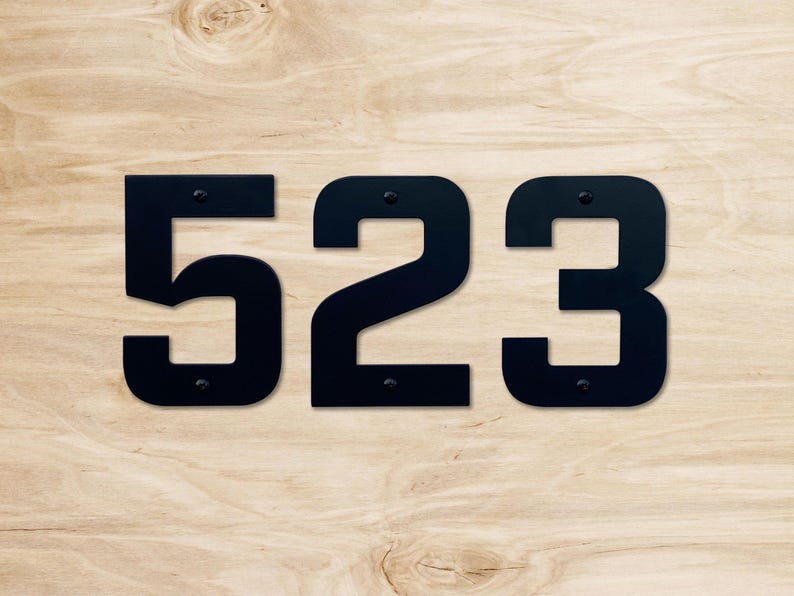 Metal Modern House Numbers Modern Individual Numbers Industrial Home ...