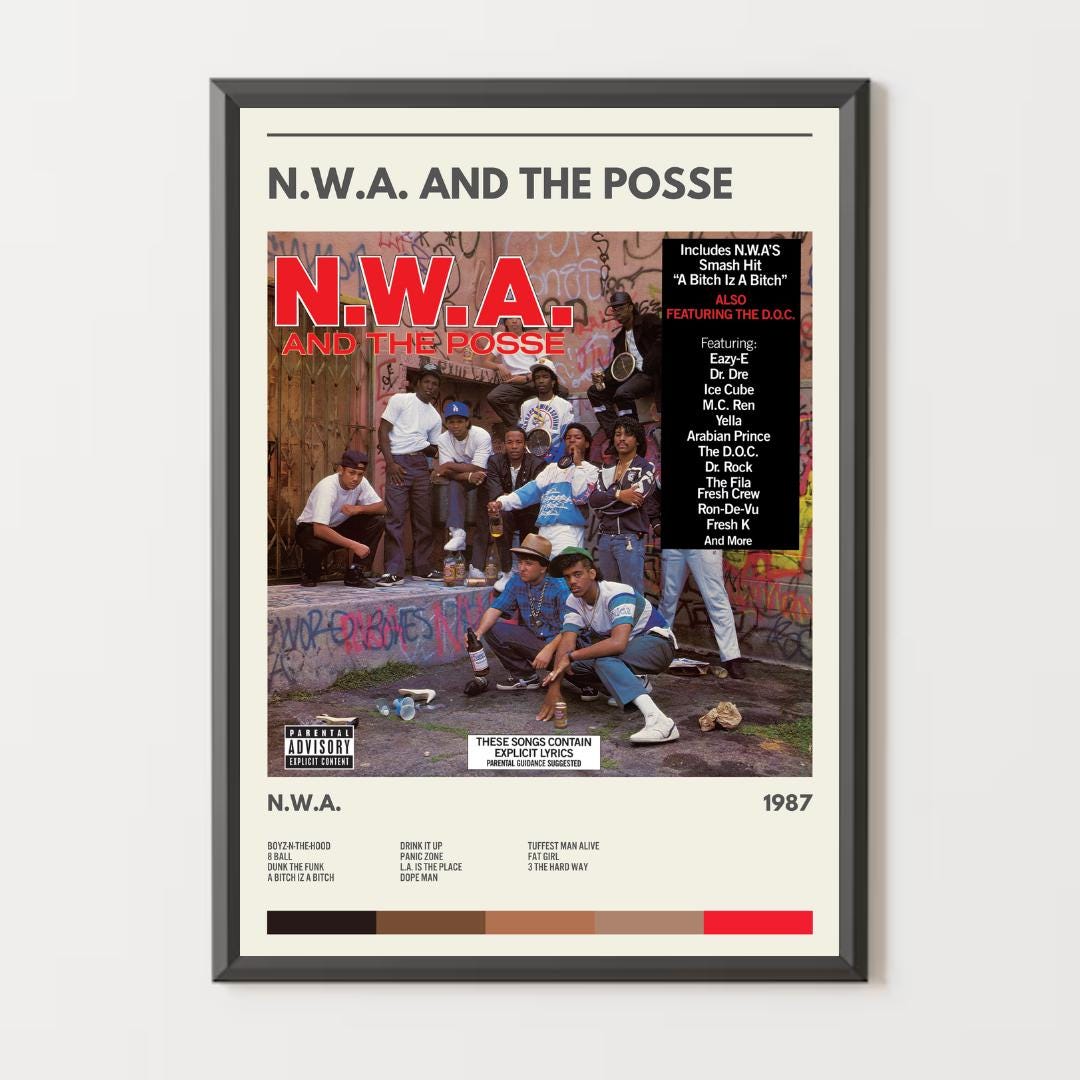 NWA NWA and the Posse Album Poster - Etsy