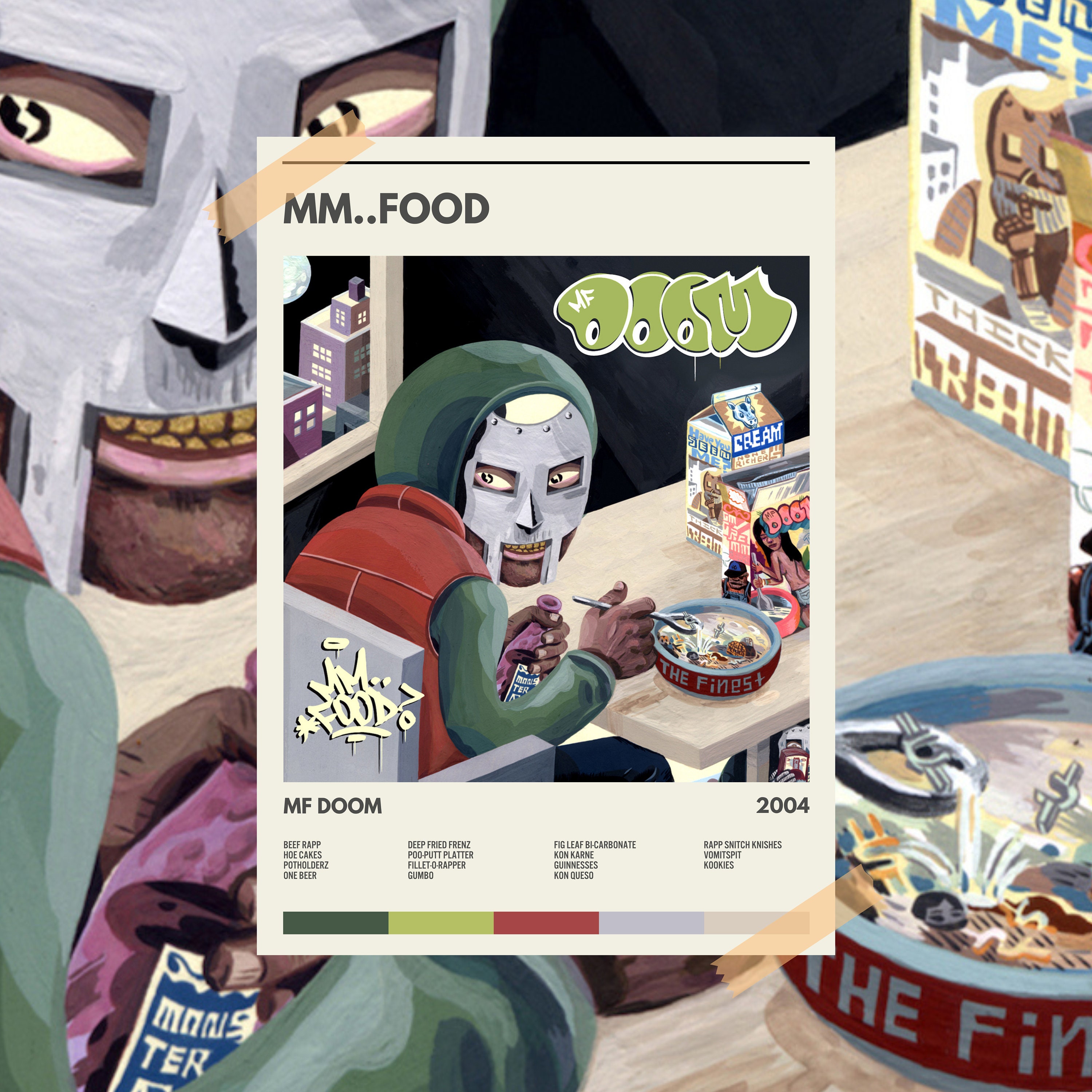Mf Doom MM..FOOD Album Poster - Etsy