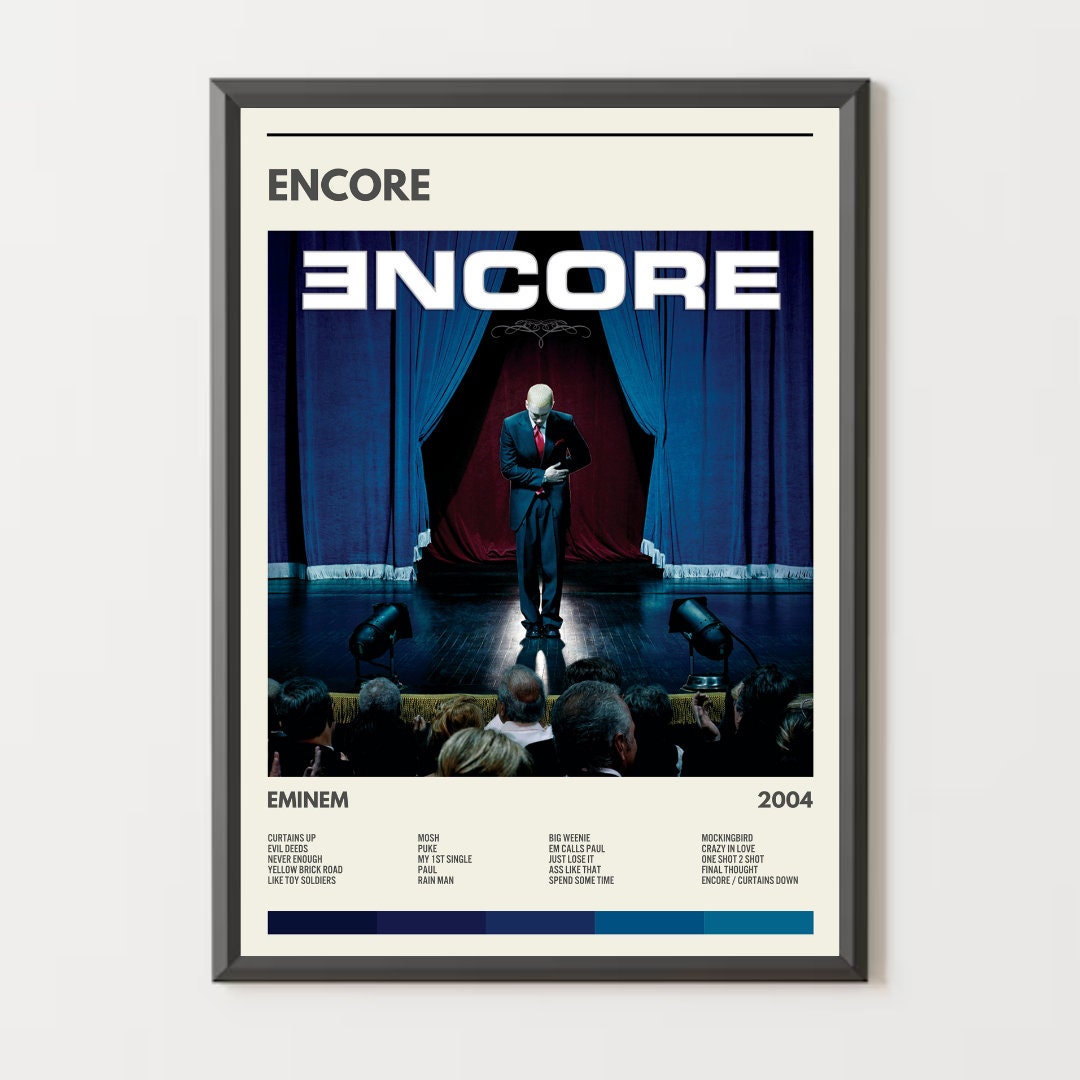 Eminem - Encore - Album Poster sold by Thomasina Obedient | SKU 3962098 ...