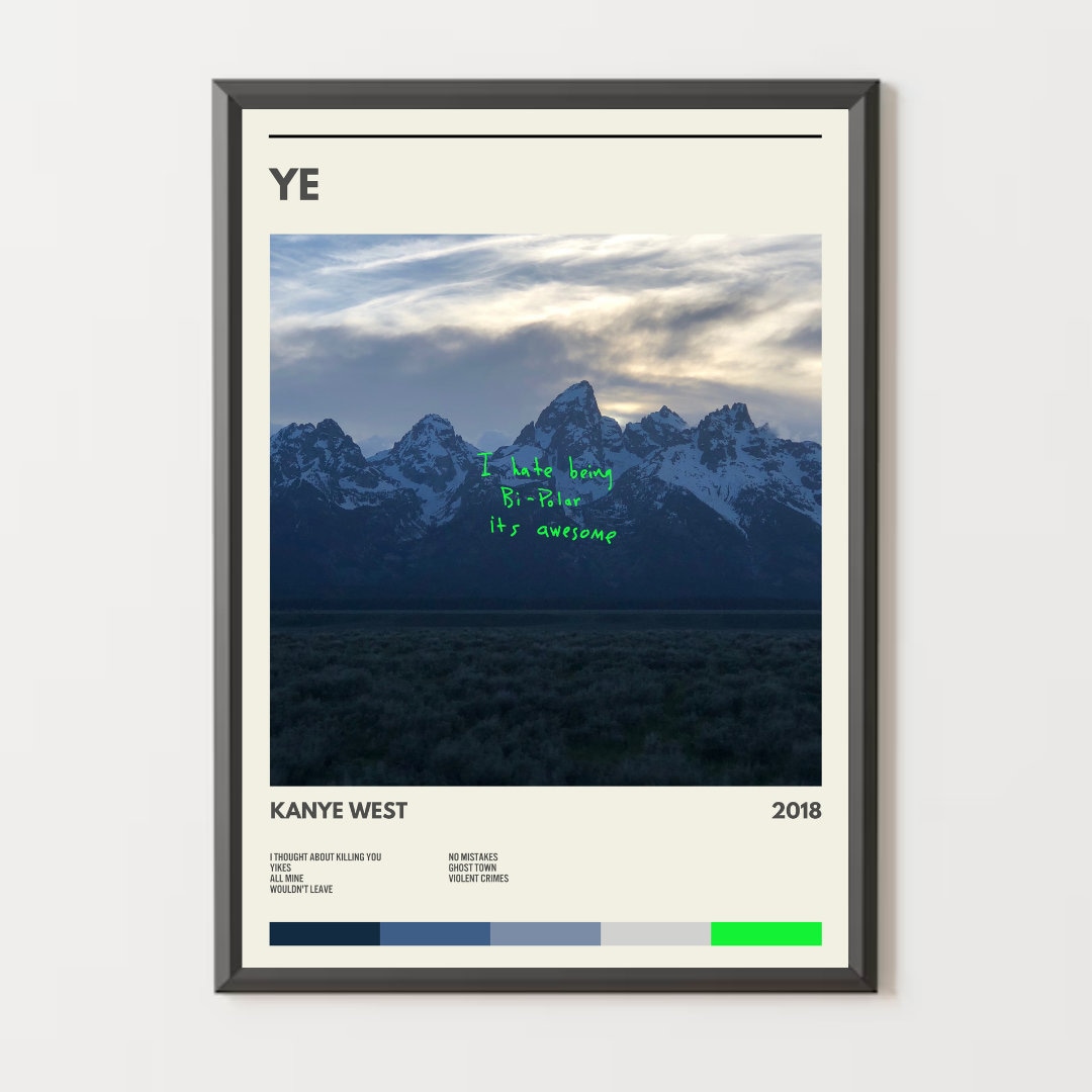 Kanye West YE Album Poster - Etsy