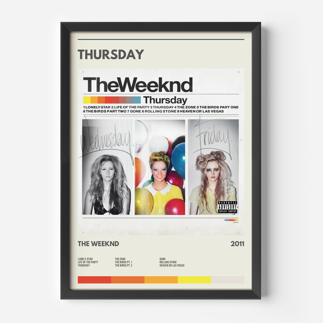 The Weeknd - Thursday - Album Poster Print - Etsy