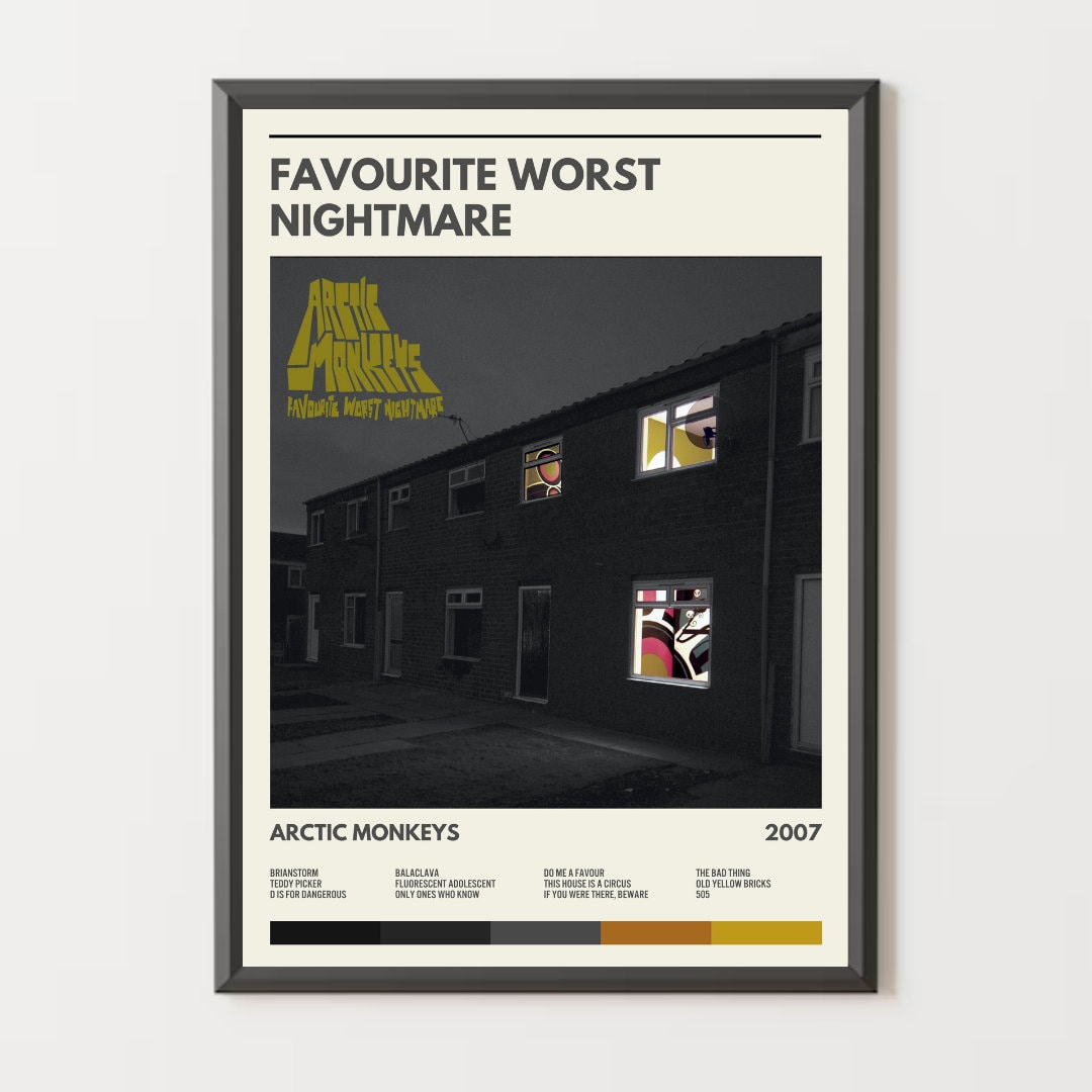 Arctic Monkeys Favourite Worst Nightmare Album Poster - Etsy UK