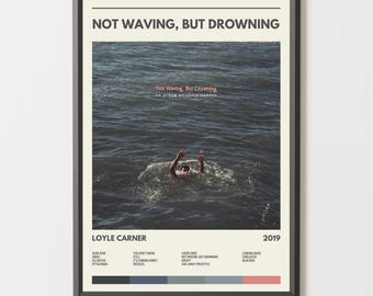 Loyle Carner - Not Waving Still Drowning | Custom Album Poster | Hip ...