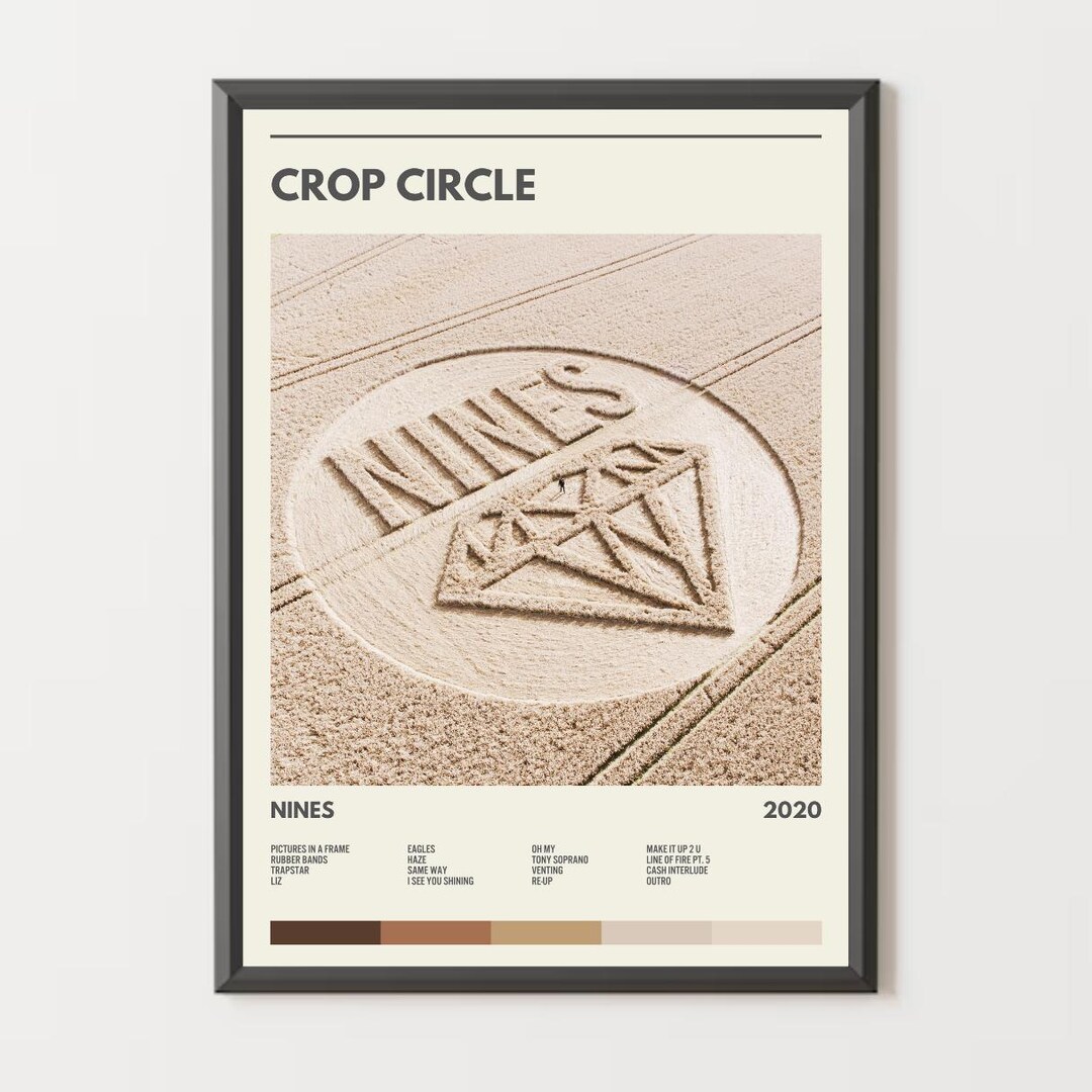 Nines - Crop Circle - Album Poster - Etsy UK