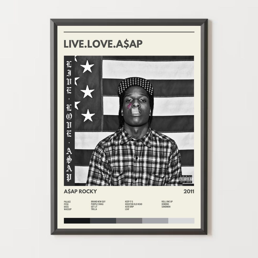 Asap Rocky - Live Love Asap - Album Poster - Etsy UK