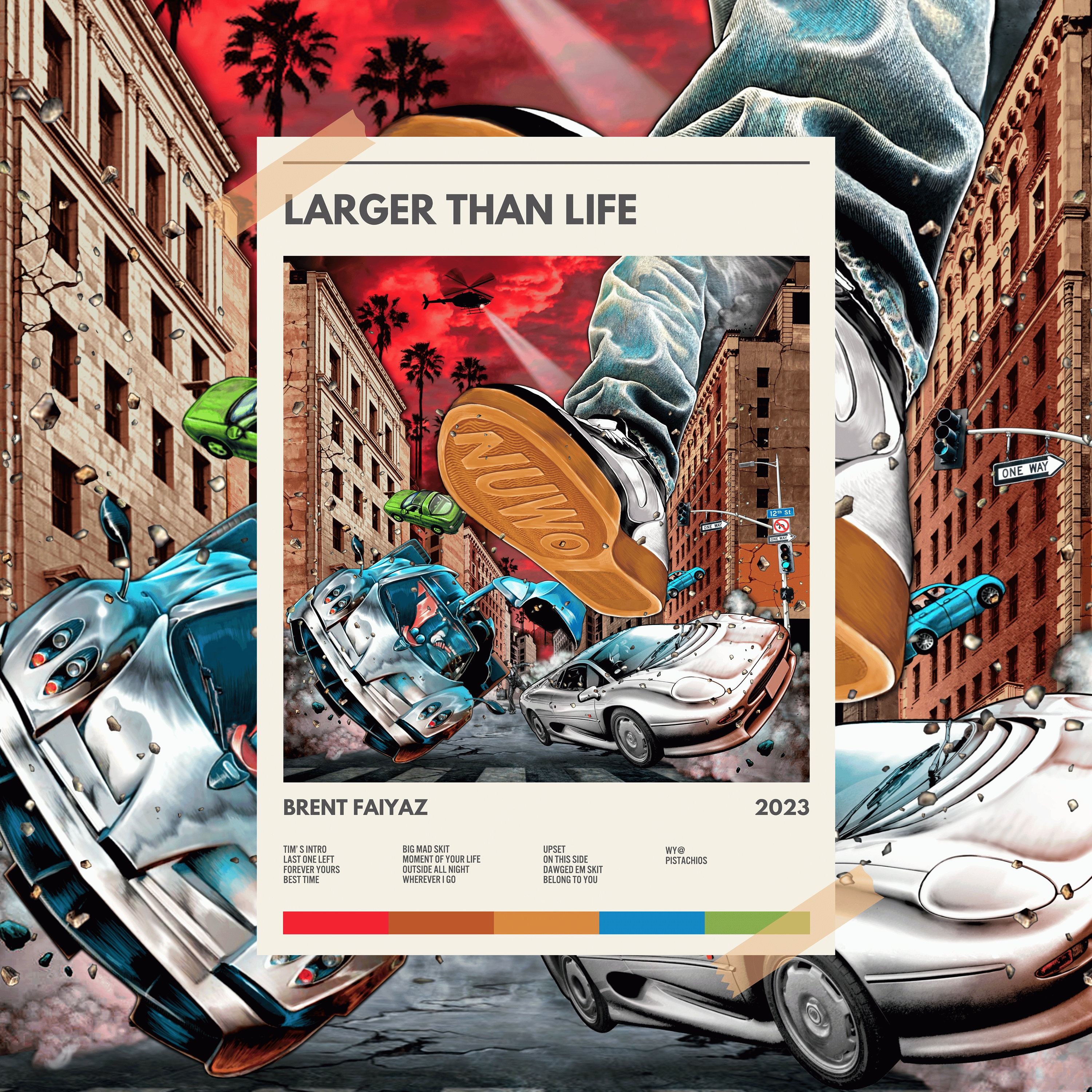 Brent Faiyaz - Larger Than Life - Album Poster sold by Supportive Emilee | SKU 3962338 ...